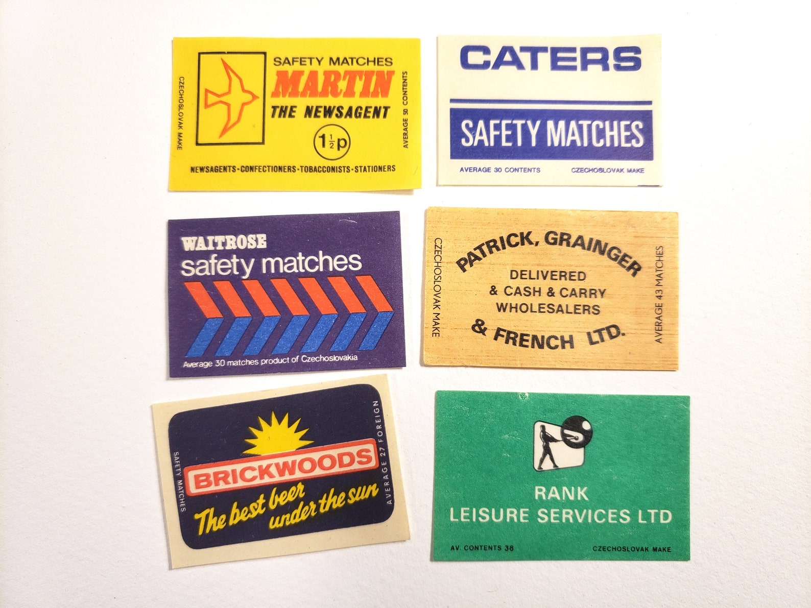 Vintage 1970s Matchbox Labels, British Graphic Design, Craft Collage ...