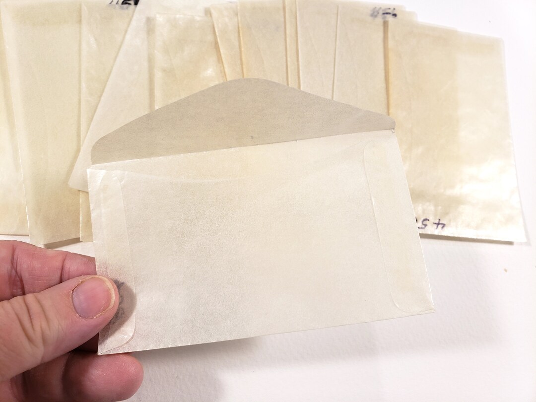 Vintage Glassine Envelopes, 10 Envelopes, Vintage Paper Ephemera, Junk ...