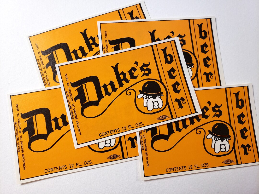 Duke's Beer Labels, Boxer Dog, Ephemera, Food Labels, Vintage Paper ...