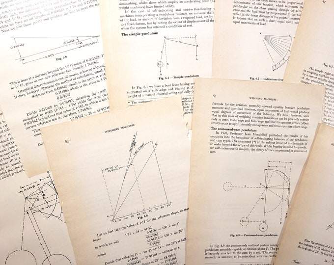 Mathematical Diagrams Pages Math Graphs, Vintage Book Pages, Vintage ...