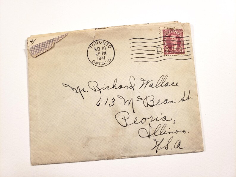 RCAF Letter, 1941, Stamped Envelope & Letter, Handwritten, WWII ...