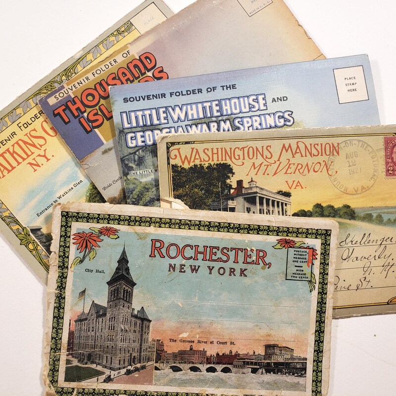 Postcard Folder - Etsy