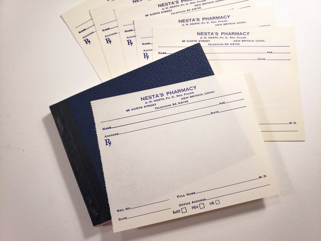 Blank Prescription Forms, Medical Vintage Ephemera, Old Paper, Junk ...