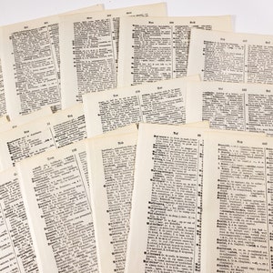 Dictionary Font - Etsy