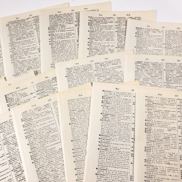 Dictionary Font - Etsy