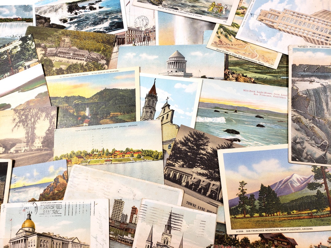 Vintage Used Postcards, USA Postcards, Antique Postcards, American ...
