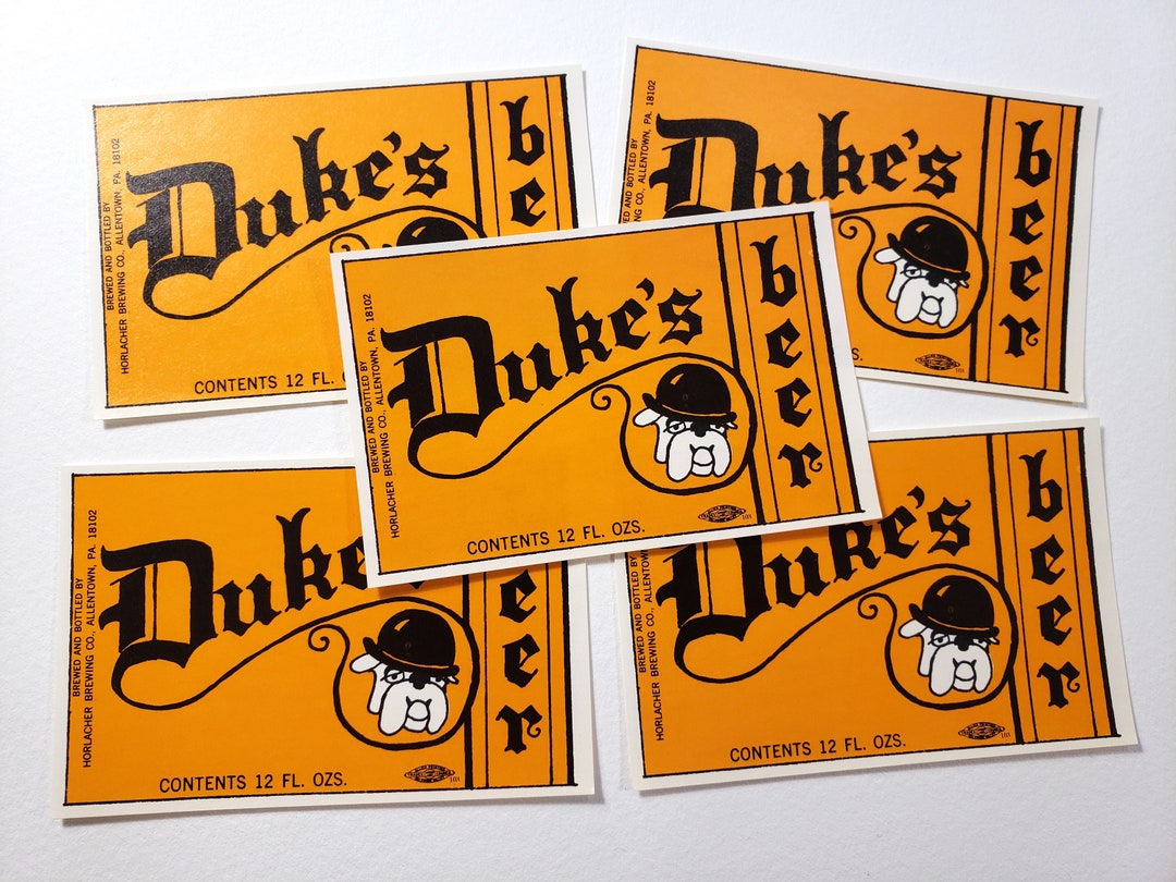 Duke's Beer Labels Boxer Dog Ephemera Food Labels - Etsy