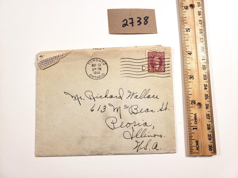 RCAF Letter, 1941, Stamped Envelope & Letter, Handwritten, WWII ...