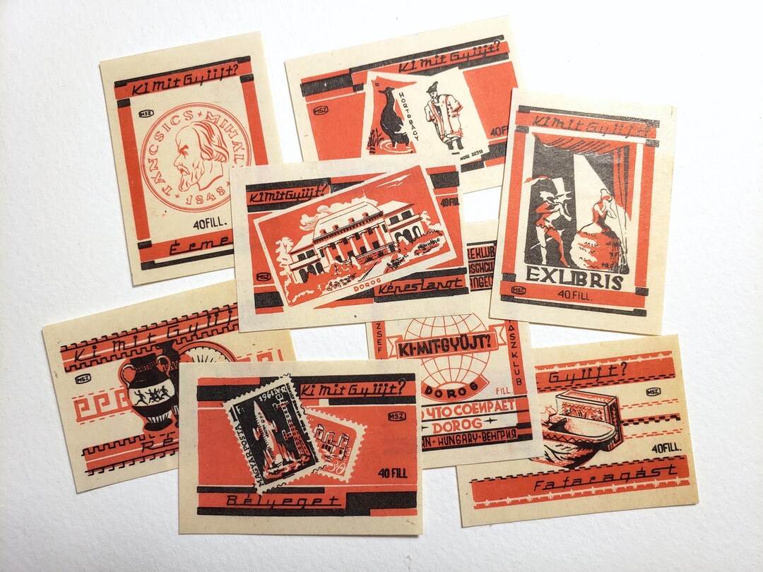 Vintage Matchbox Labels, Soviet, Collage Art Supplies, Vintage Ephemera ...