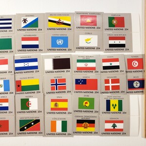 United Nations Stamps, Stamp Collection, Postage Stamp Set, Vintage ...