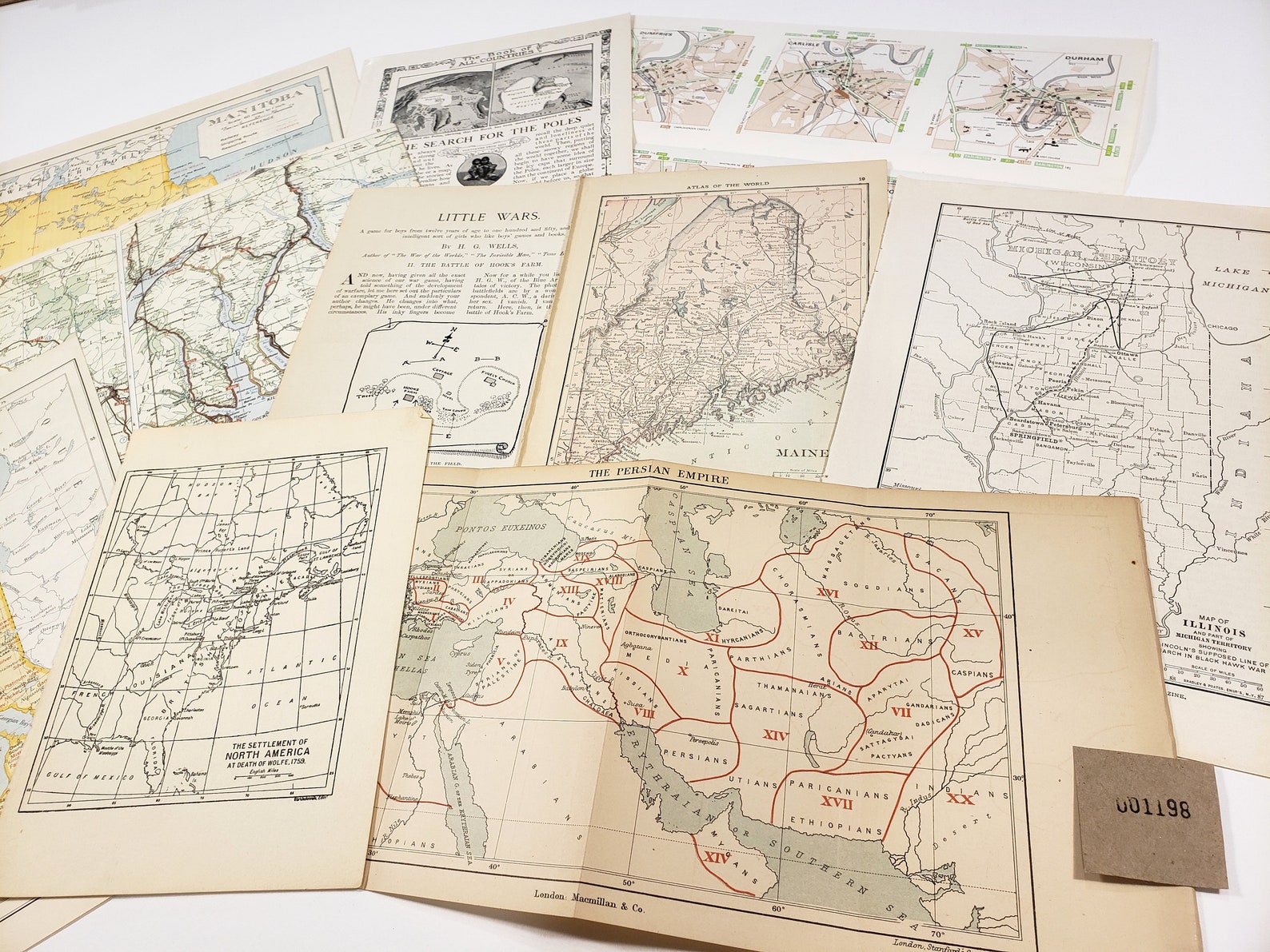 Vintage MAPS Paper Pack 10 Sheets a Mixture of Size and | Etsy