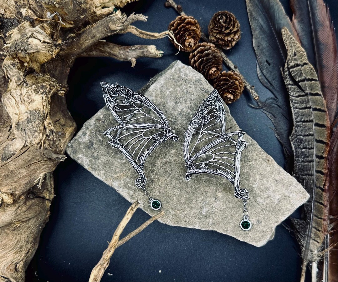 Birthstone Fae Elf Ear Cuff - Faerie Ear Cuff - Fae and Elf Cosplay ...