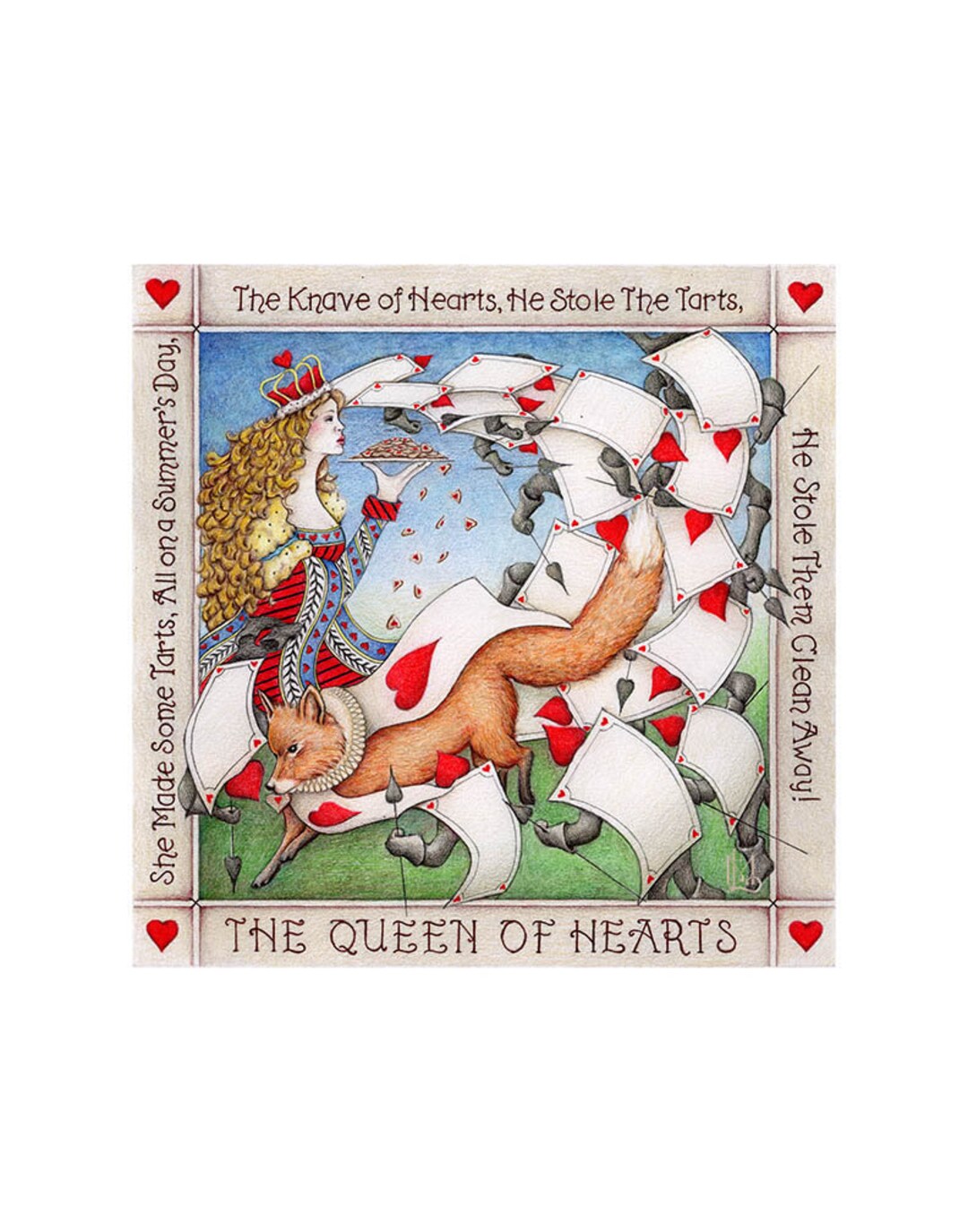 The Queen of Hearts - Nursery Rhyme - Etsy