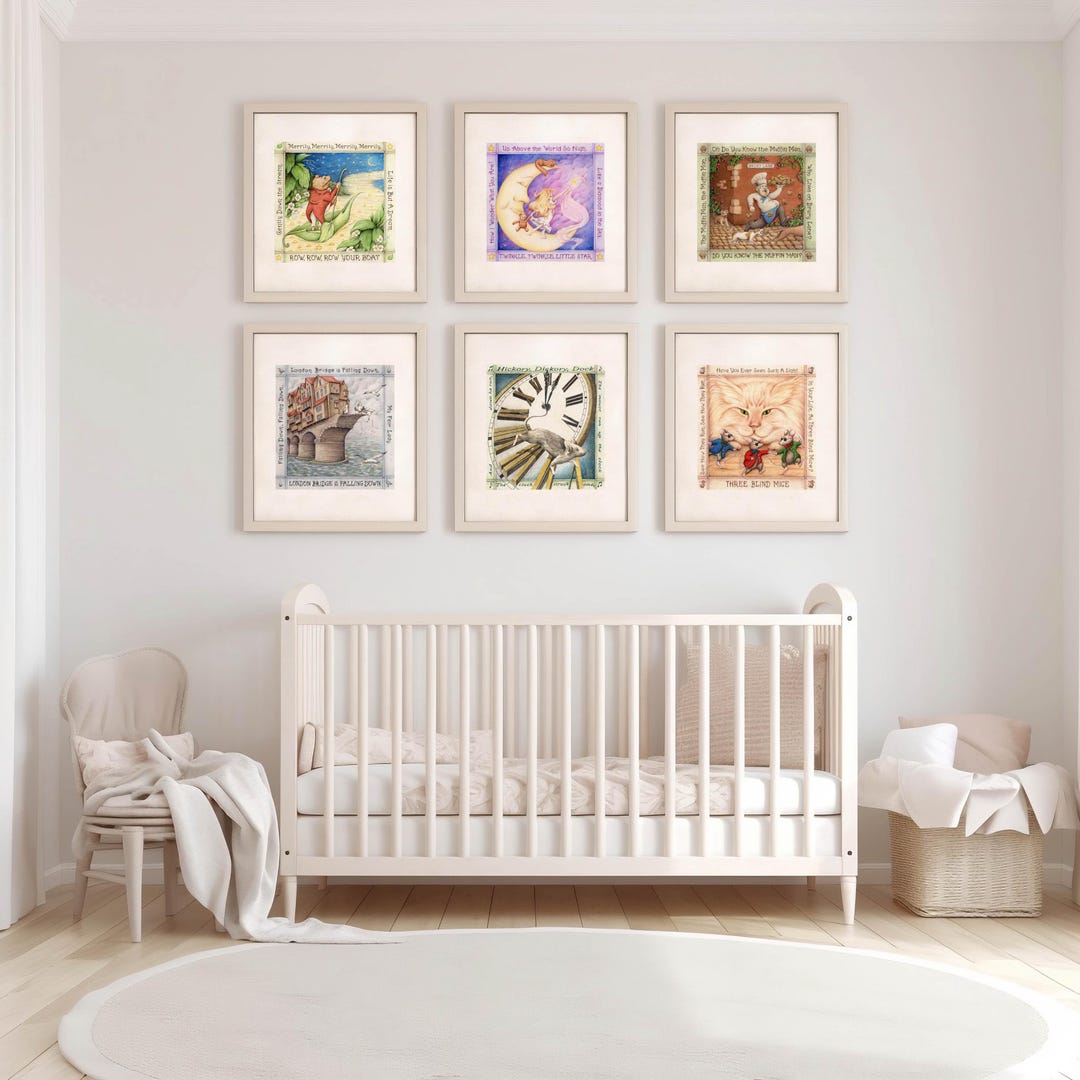Nursery Rhymes - Set of 3, 4 or 6 - Etsy