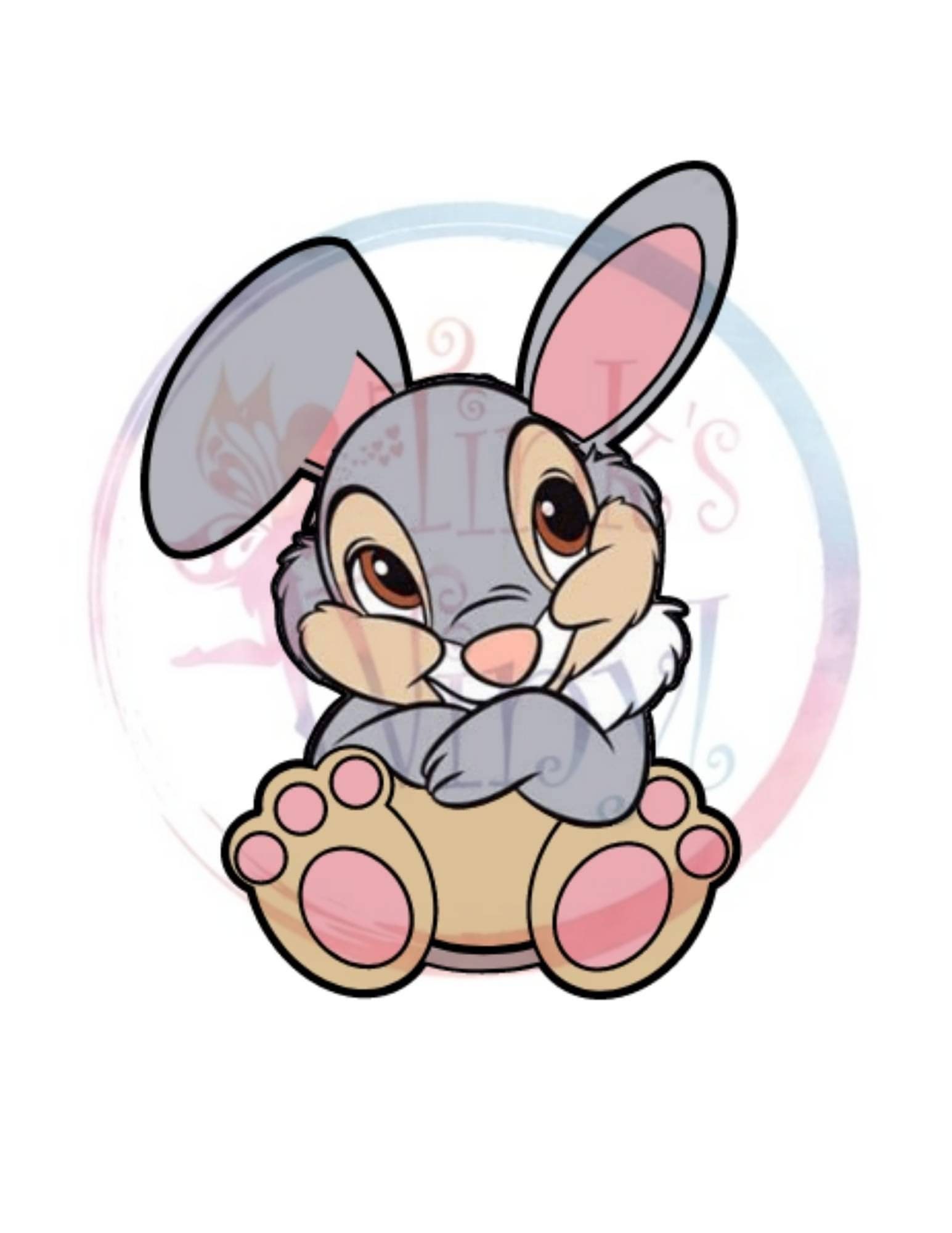 Sitting Bunny| Zindee Alternative File| Print and Cut File| PNG File ...