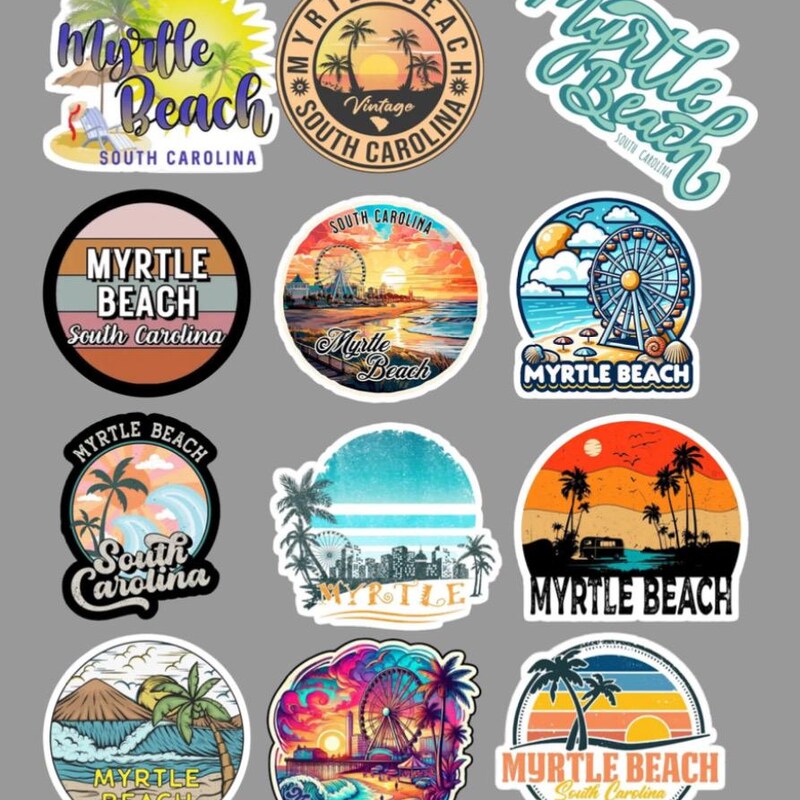 Beach Stickers - Etsy