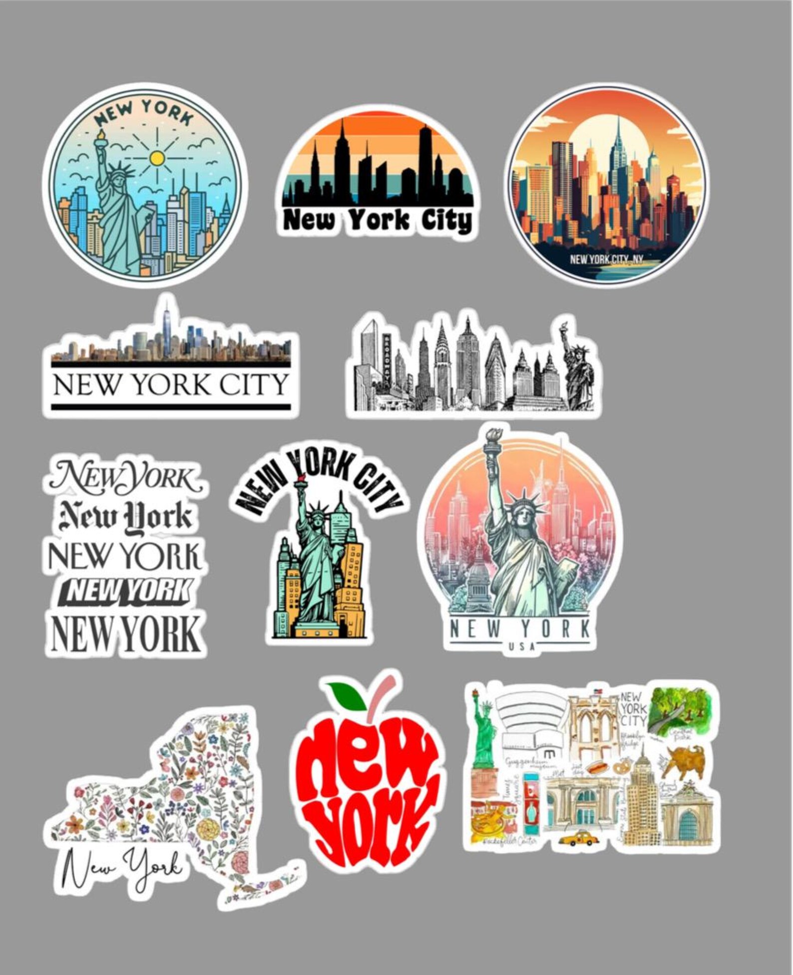 New York City Stickers - Etsy