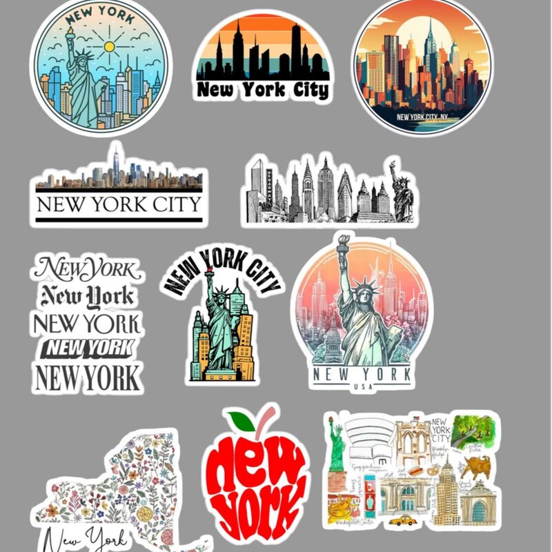 New York Sticker - Etsy