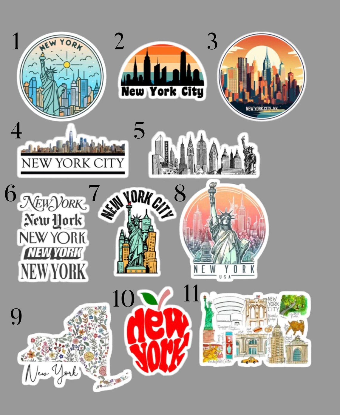 New York City Stickers - Etsy