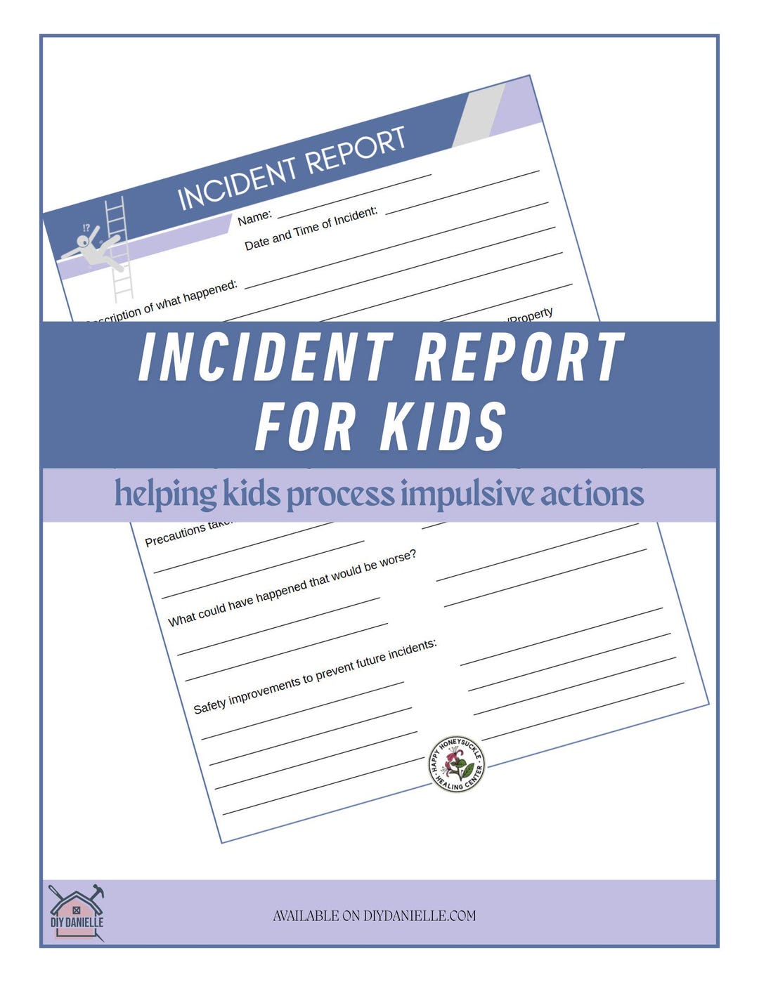 Printable Incident Report for Kids – Safety Awareness & Reflection ...