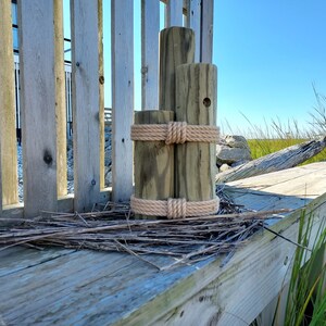 18 in Nautical Dock Piling, Coastal Garden Decor - Etsy