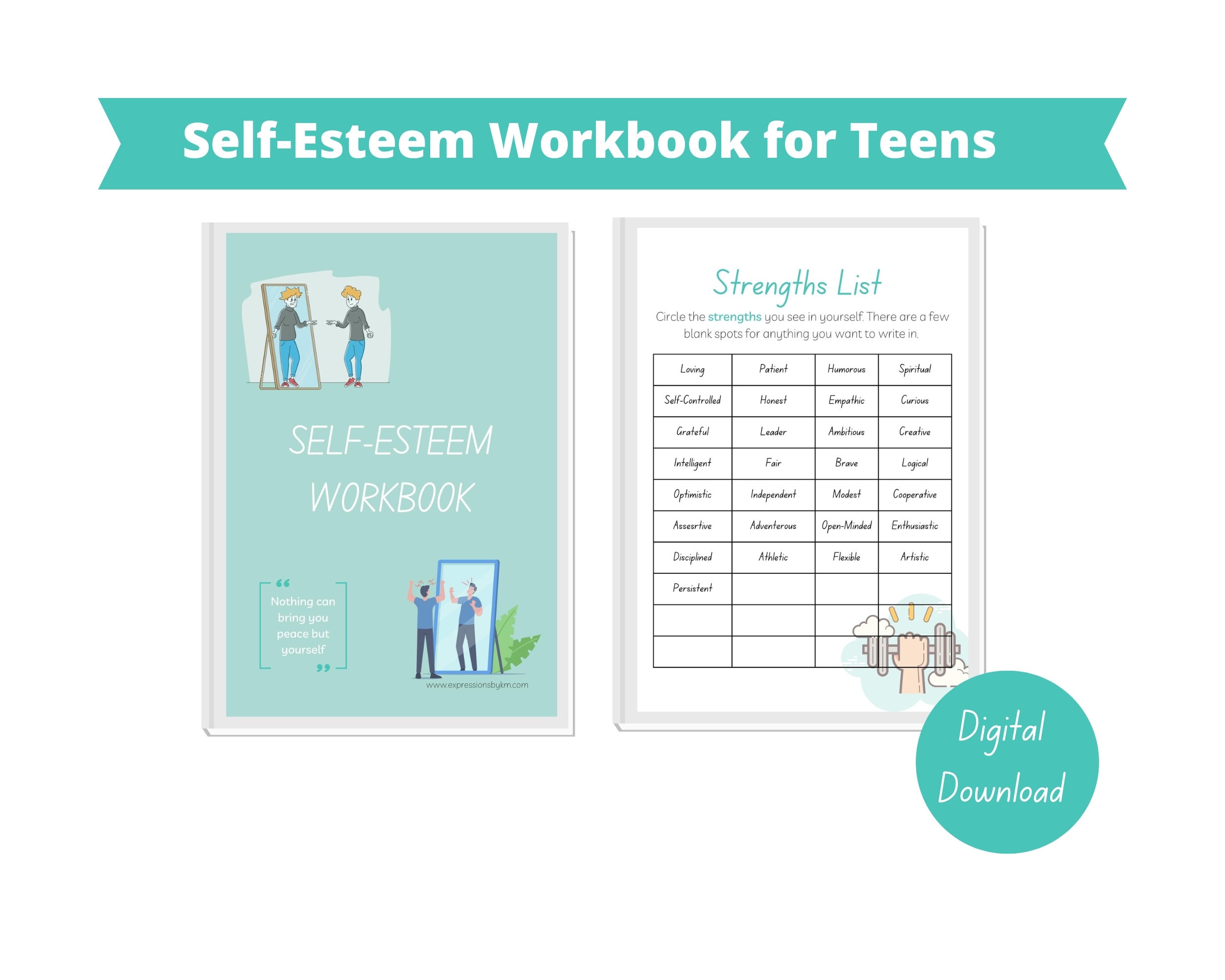 Self-esteem Workbook for Teens - Teens - Counseling - Self-help ...