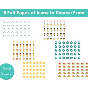 Behavior Chart for Children - Behavior Charts - Therapy Charts - Parent ...