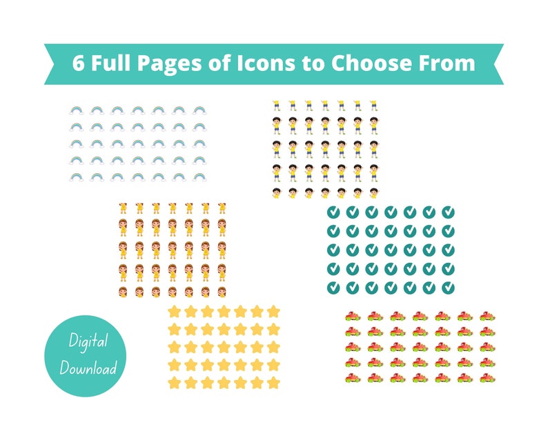 Behavior Chart for Children - Behavior Charts - Therapy Charts - Parent ...