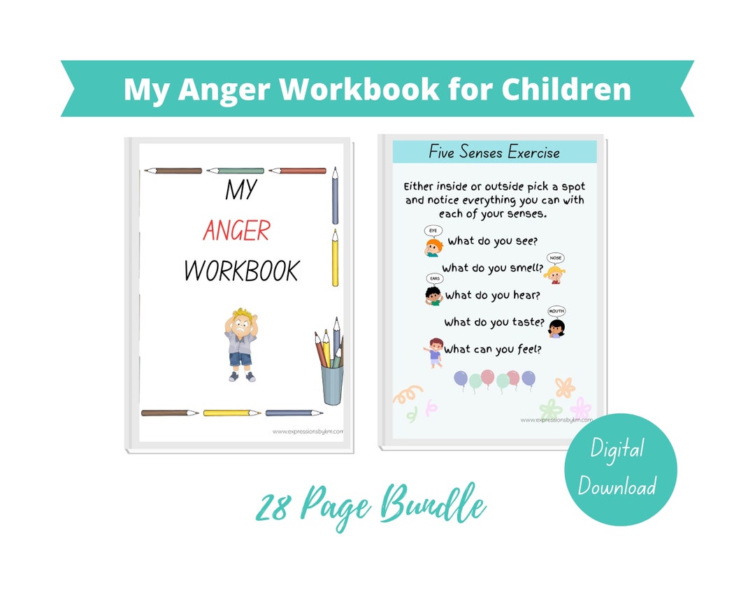 My Anger Workbook for Children - Anger Control - Anger Management ...