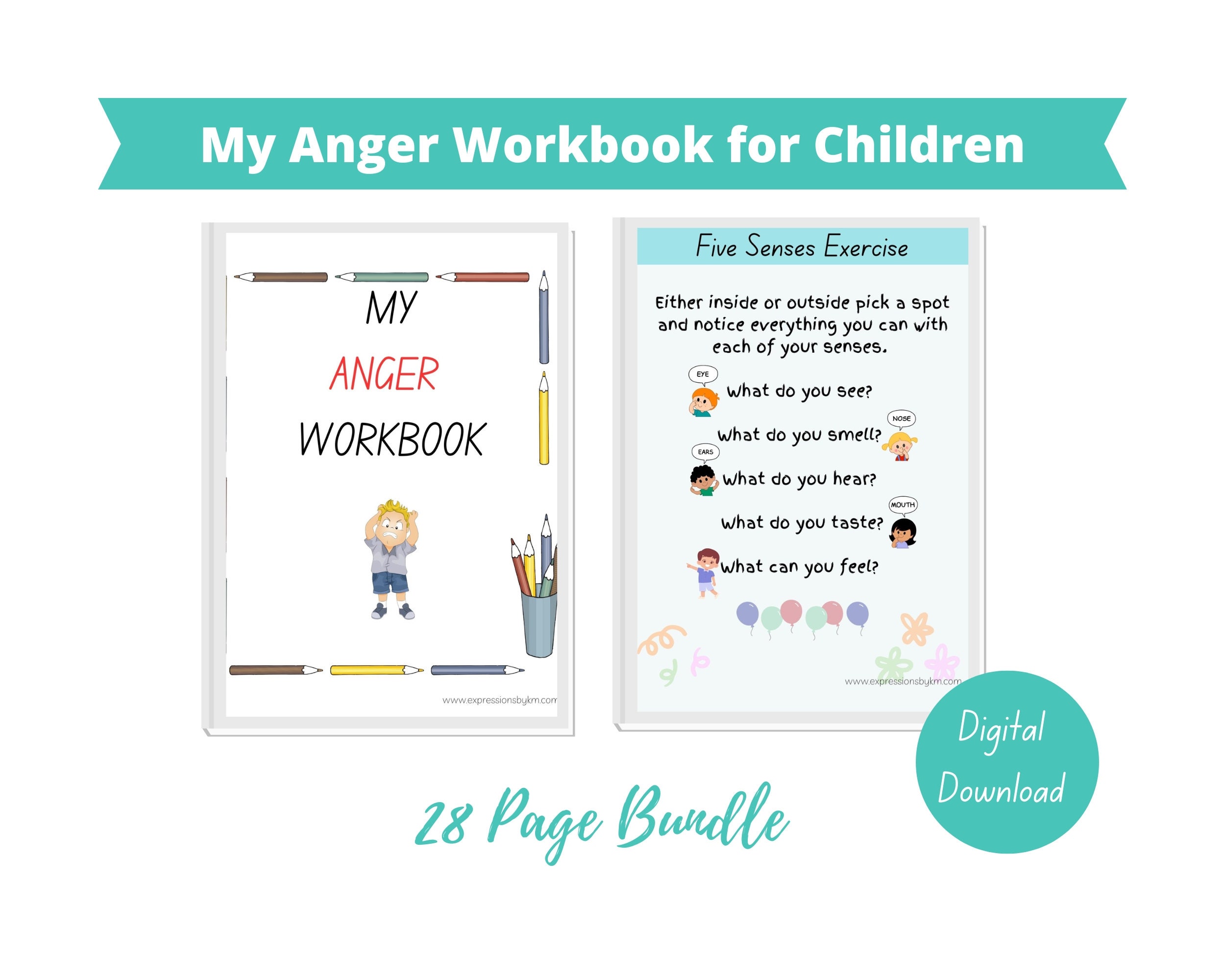 My Anger Workbook for Children Anger Control Anger Management Anger ...