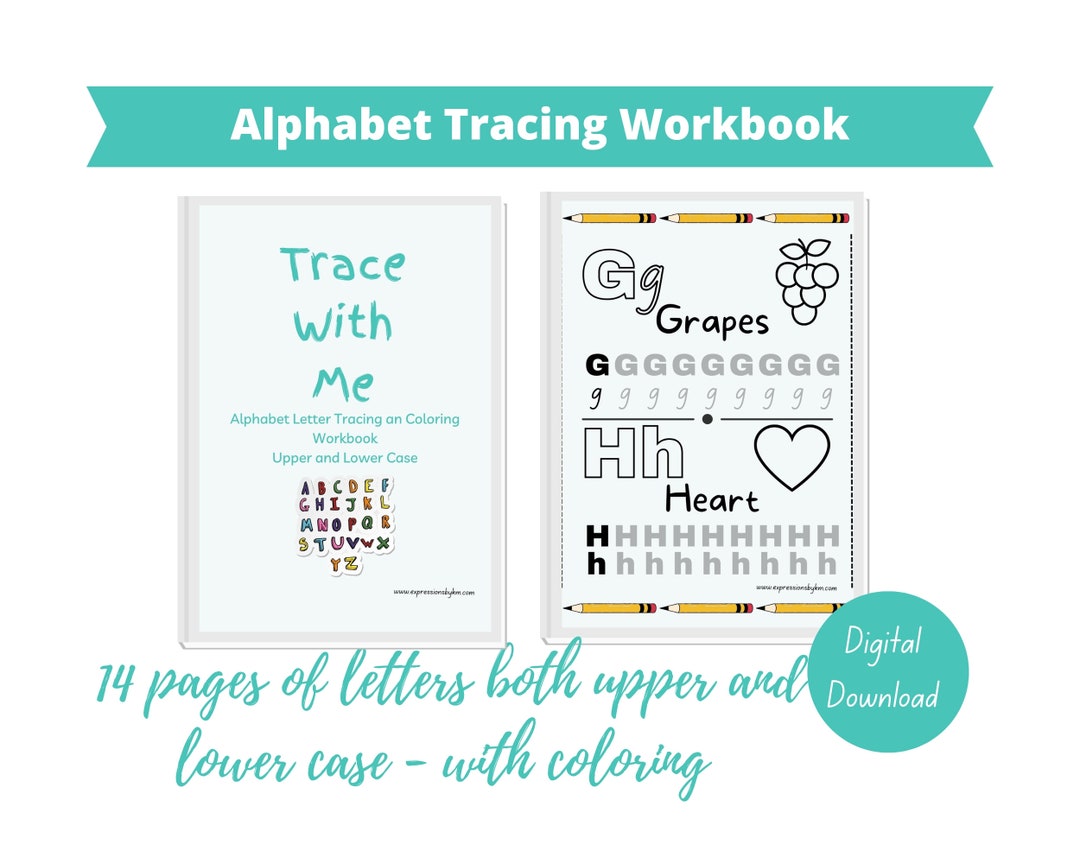 Alphabet Tracing Workbook With Coloring - Child Development - Teacher ...