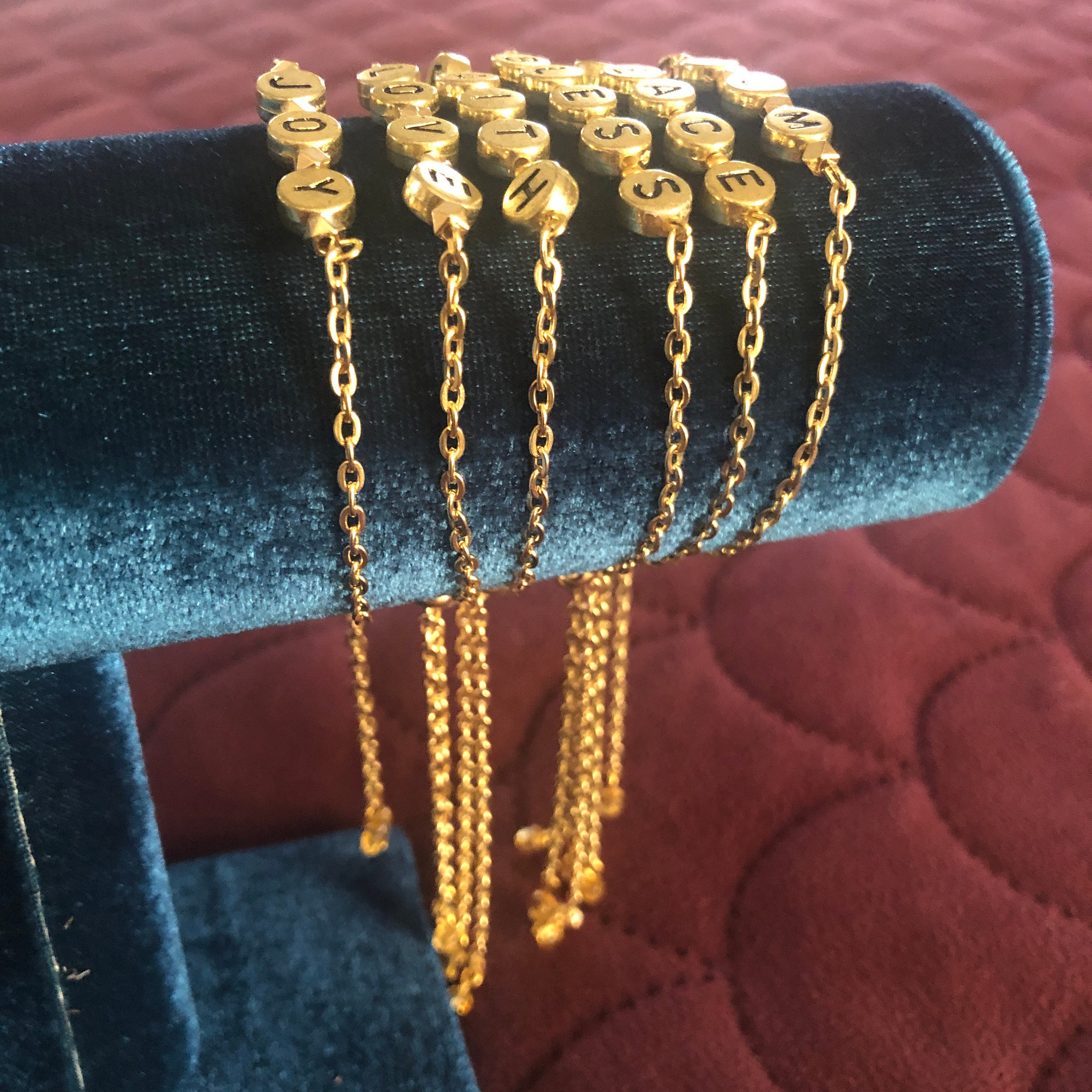 Personalized Gold Bolo Style Bracelets - Etsy