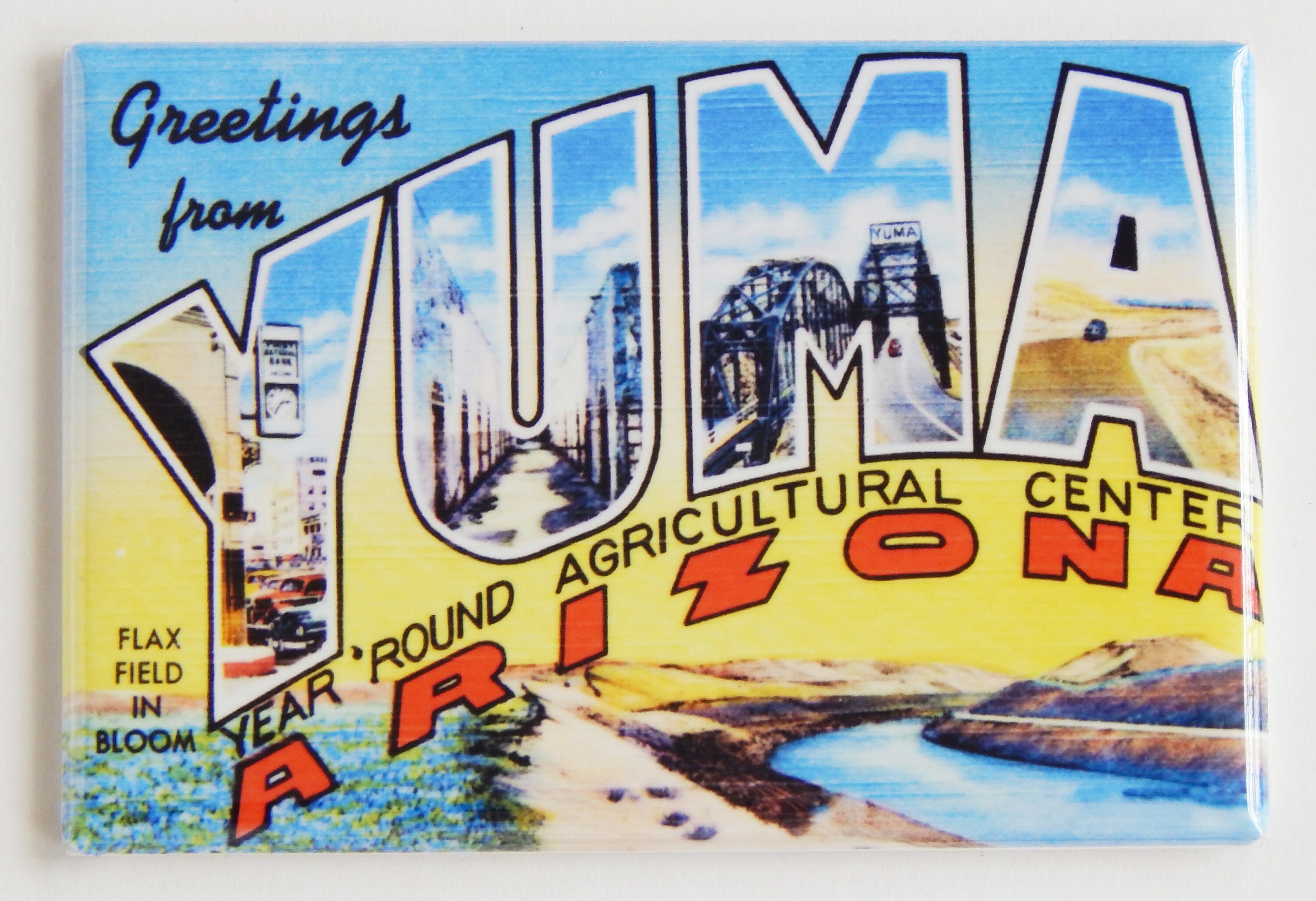 Greetings from Yuma Arizona Fridge Magnet | Etsy