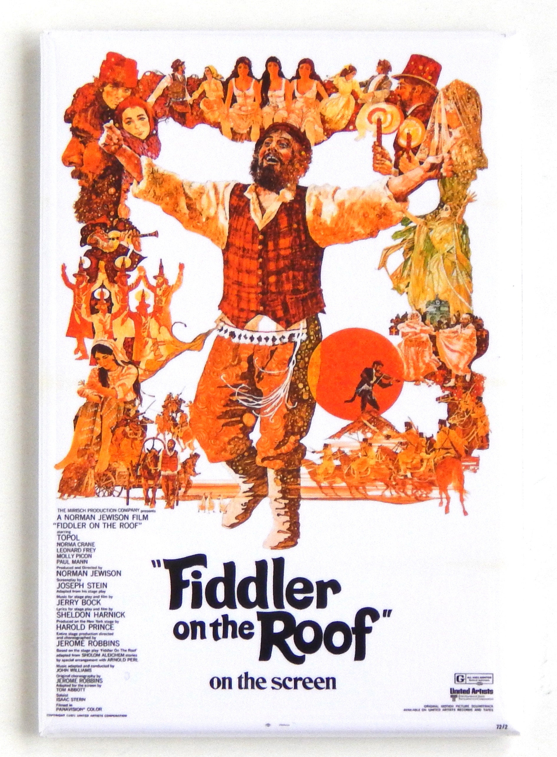Fiddler on the Roof Movie Poster Fridge Magnet - Etsy