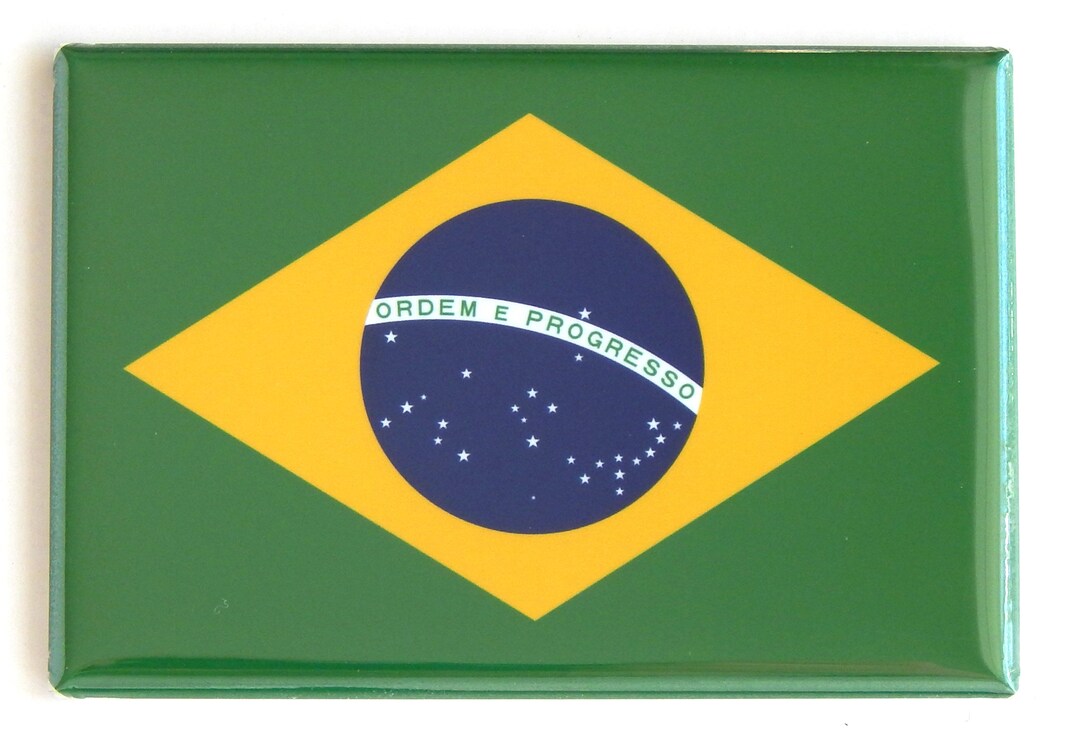 Flag of Brazil Fridge Magnet - Etsy