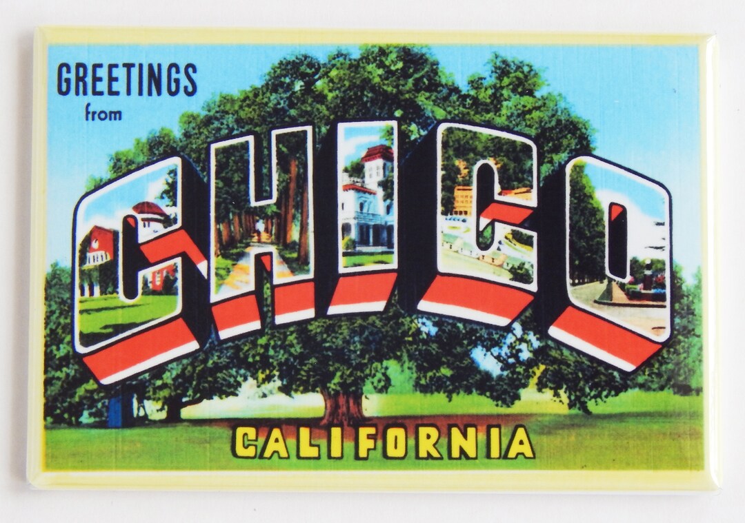 Greetings From Chico California Fridge Magnet - Etsy