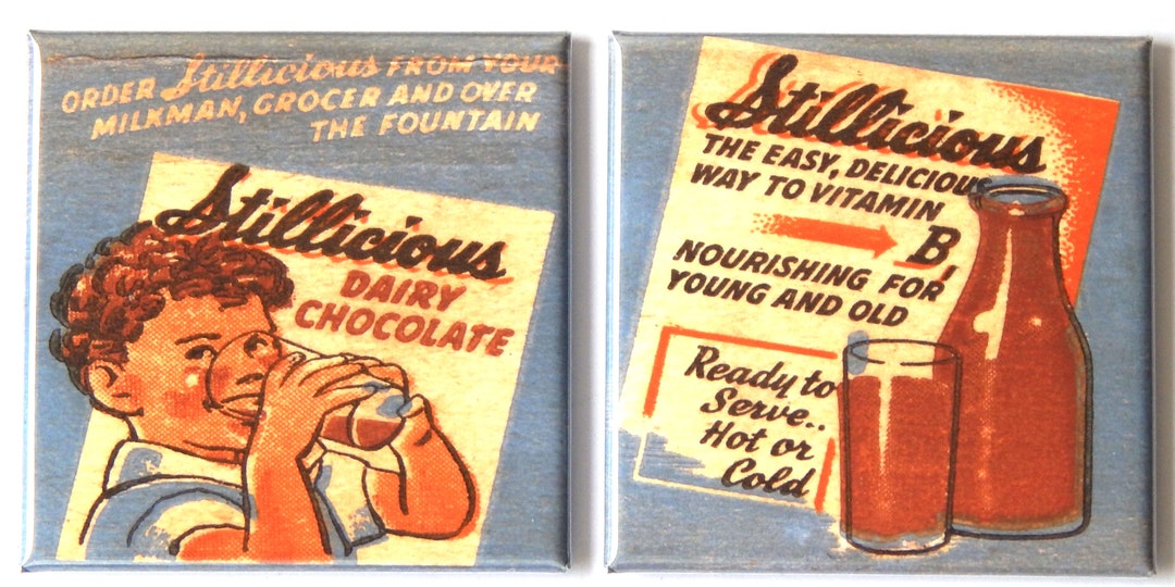 Chocolate Milk Fridge Magnet Set - Etsy