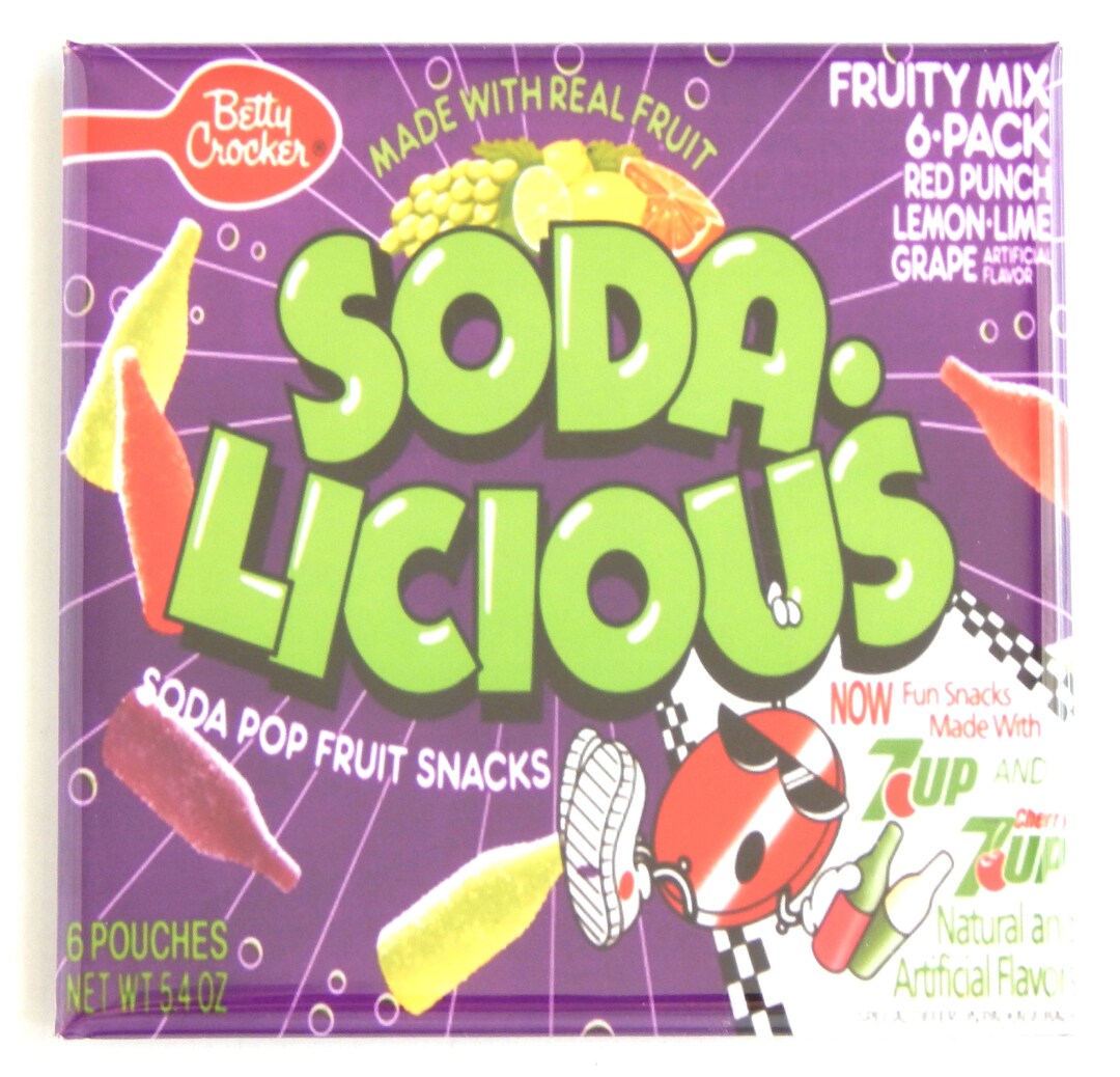 Soda Fruit Snacks Box Fridge Magnet - Etsy