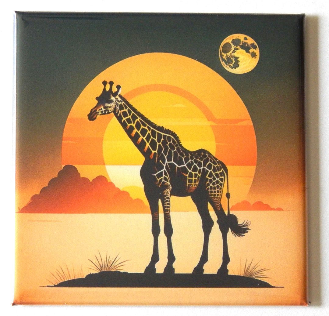 Giraffe Fridge Magnet "style B" - Etsy