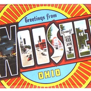 Greetings From Wooster Ohio Fridge Magnet "style A" - Etsy