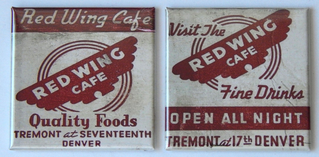 Red Wing Cafe Fridge Magnet Set - Etsy