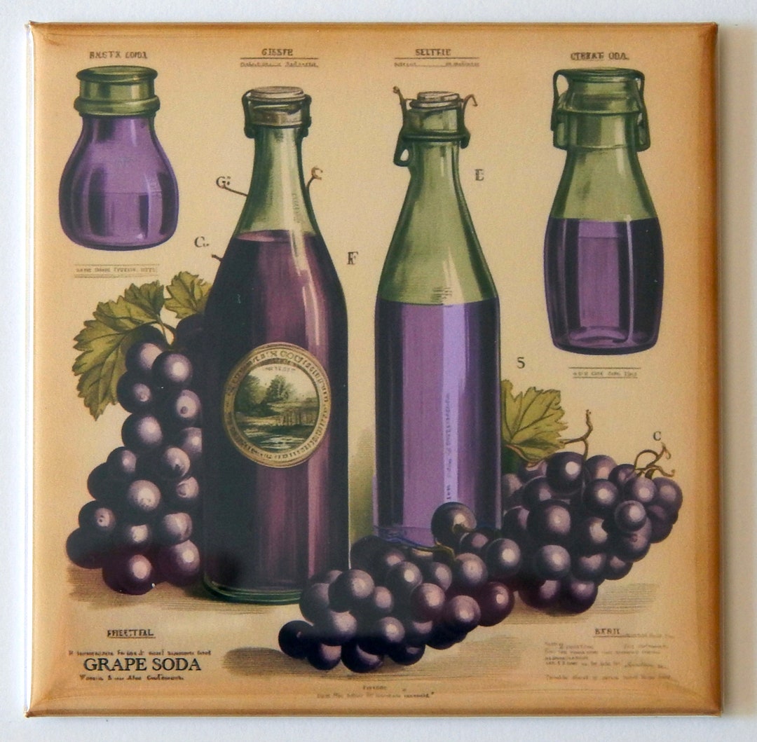 Grape Soda Fridge Magnet style H - Etsy