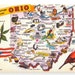 Greetings From Ohio Fridge Magnet (map) - Etsy