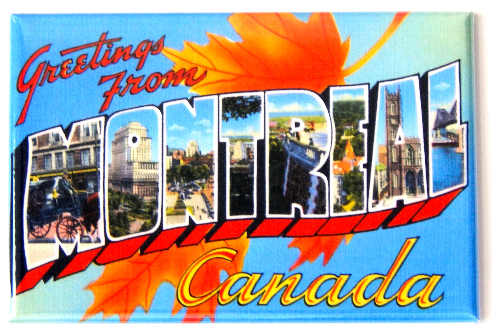 Greetings From Montreal Quebec Canada Fridge Magnet | Etsy