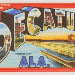 Greetings From Decatur Alabama Fridge Magnet - Etsy