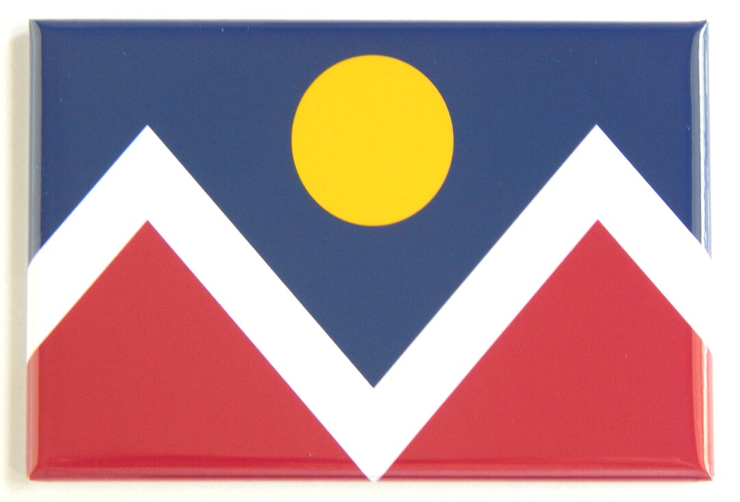 Flag of Denver Colorado Fridge Magnet - Etsy