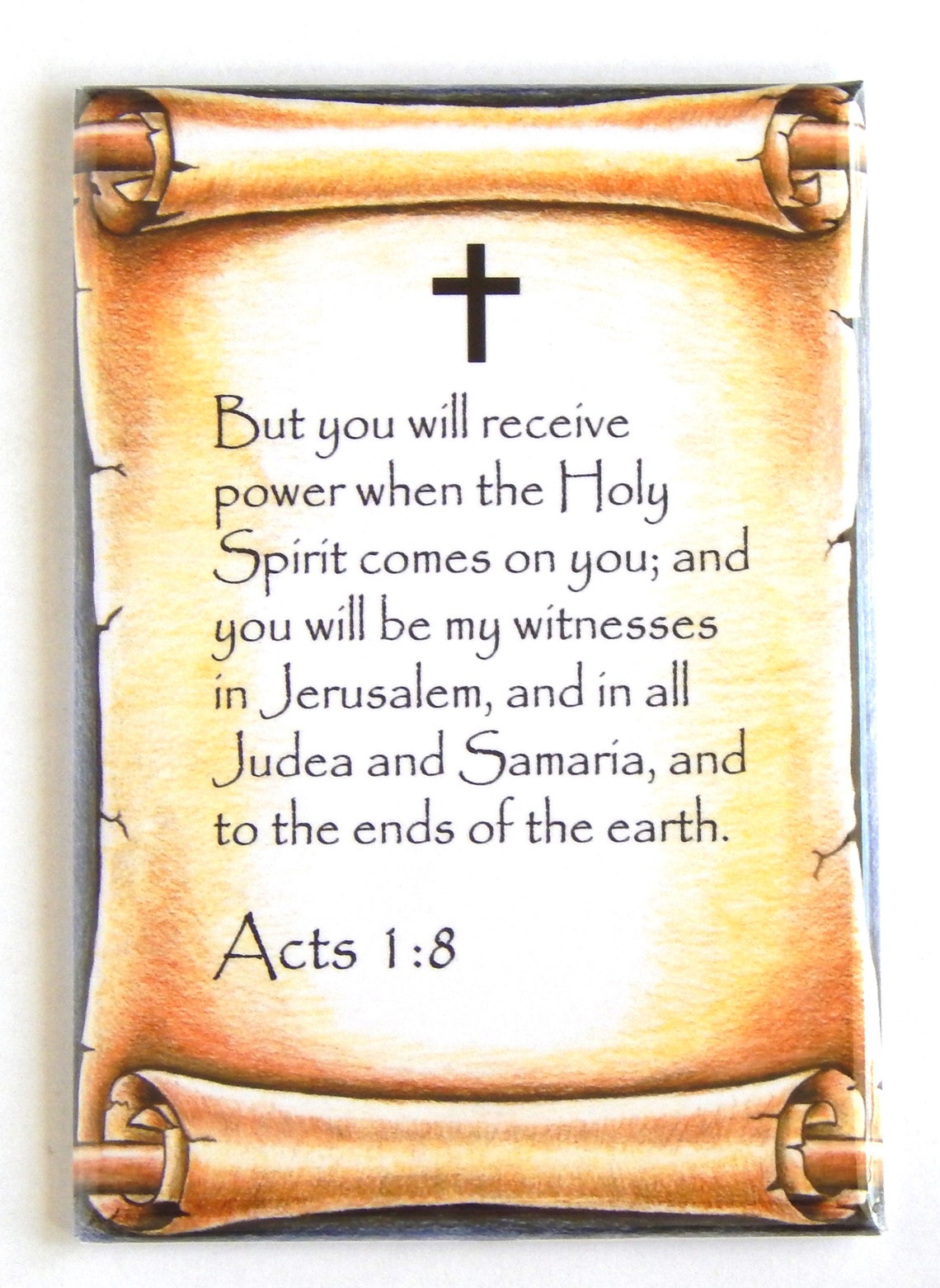 Acts 1:8 Bible Verse Fridge Magnet - Etsy