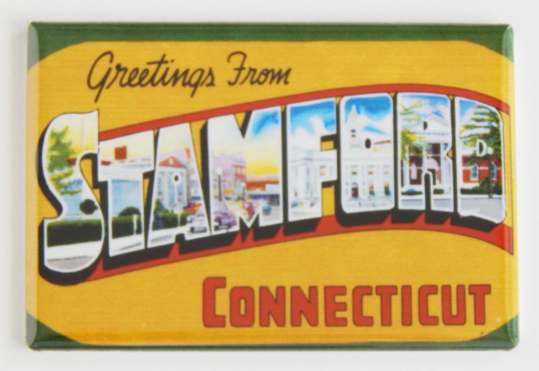Greetings From Stamford Connecticut Fridge Magnet - Etsy