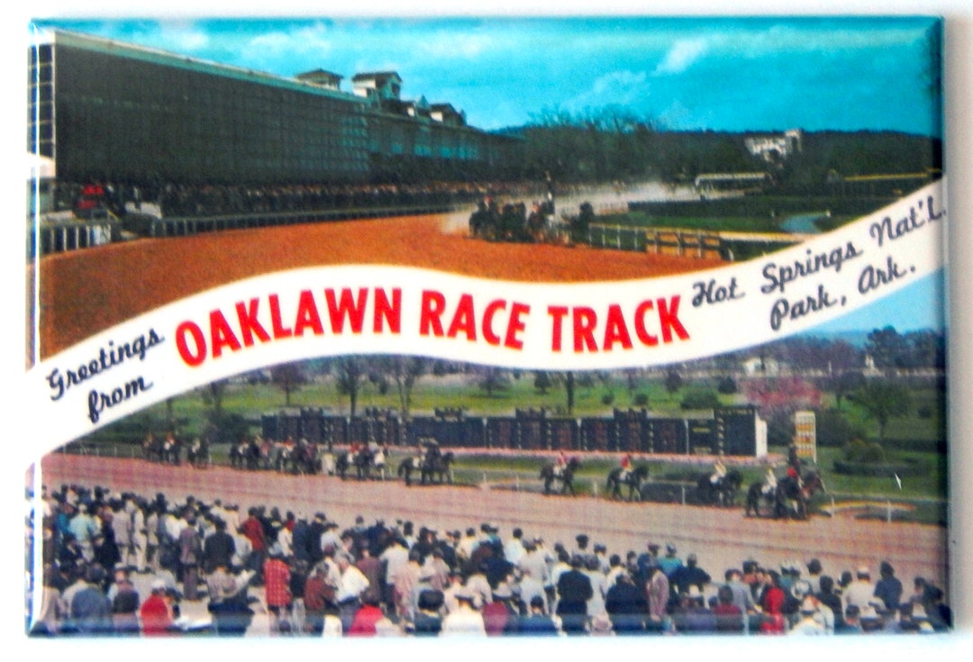 Greetings From Oaklawn Race Track Fridge Magnet "style A" - Etsy