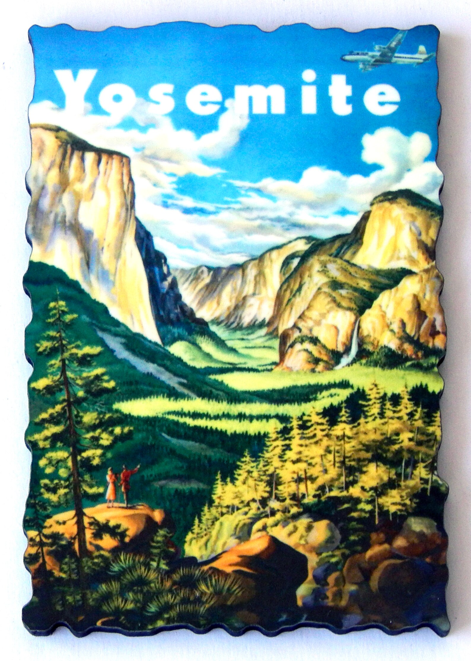 Yosemite Travel Poster Fridge Magnet wood Style - Etsy